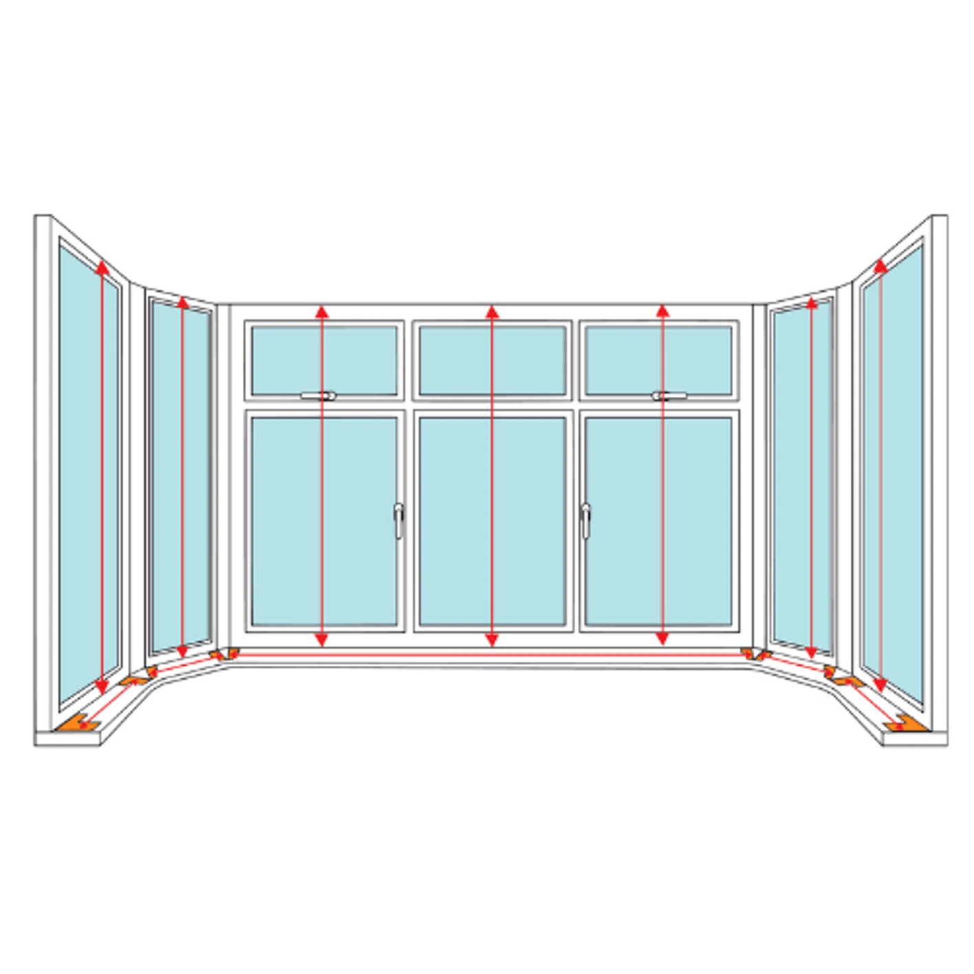 Measuring Shutters for Bay Windows | California Shutters